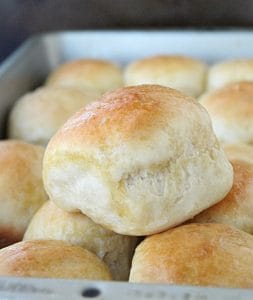 Three Ingredient Dinner Rolls Table for Seven