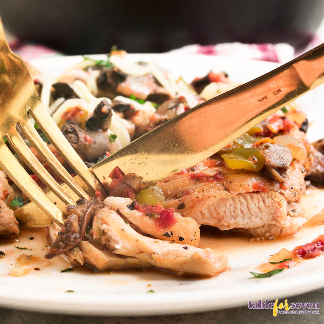 Gordon Ramsay Chicken Cacciatore - Table for Seven