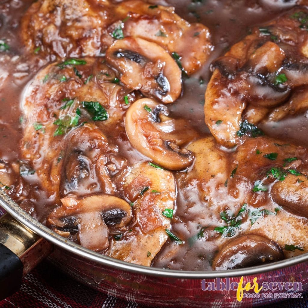 Carrabbas Chicken Marsala Recipe - Table for Seven